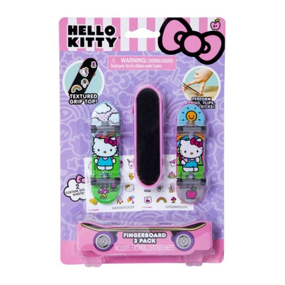 Hello Kitty | Toys | Hello Kitty Tech Deck Finger Skateboard 3 Pack Set ...